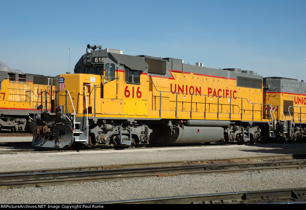 UP 616, EMD GP38-2, ex MP, at Roper Yard